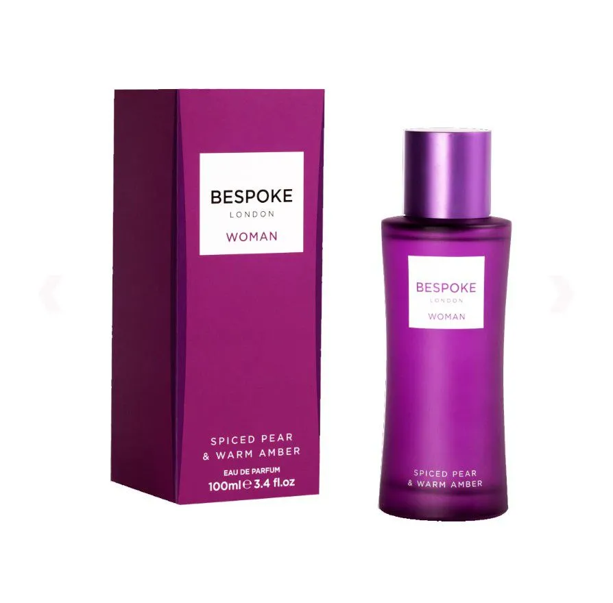 Bespoke Woman Spiced Pear & Warm Amber Eau De Parfum 100ml - Carnesia