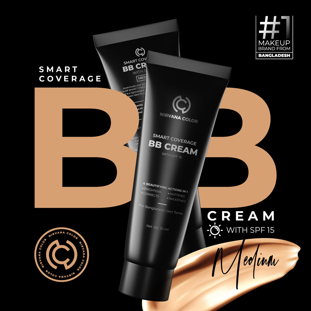 Nirvana Color Smart Coverage Bb Cream With Spf 15 – Medium - Carnesia