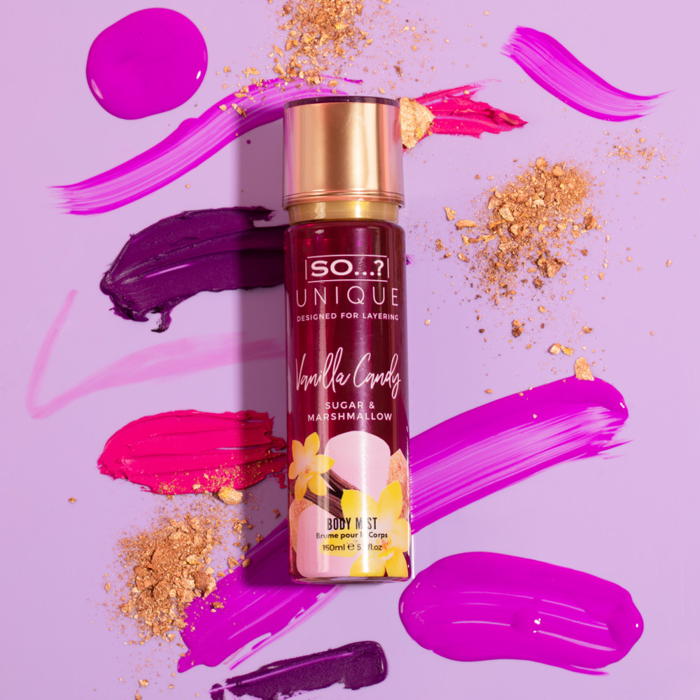 So..? Unique Vanilla Candy Sugar and Marshmallow Body Mist 150mL - Carnesia