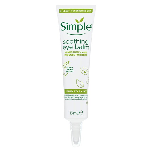 Simple Sensitive Skin Soothing Eye Balm 15ml (Vegan) - Carnesia