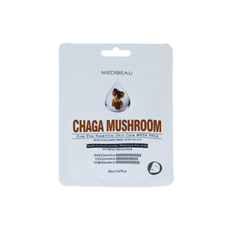 Medibeau Chaga Mushroom One Day Essential Skin Care Mask Pack 20 ml ...