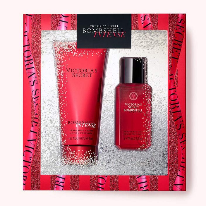 Victorias Secret Bombshell Intense Fragrance Mist & Lotion Gift Set ...