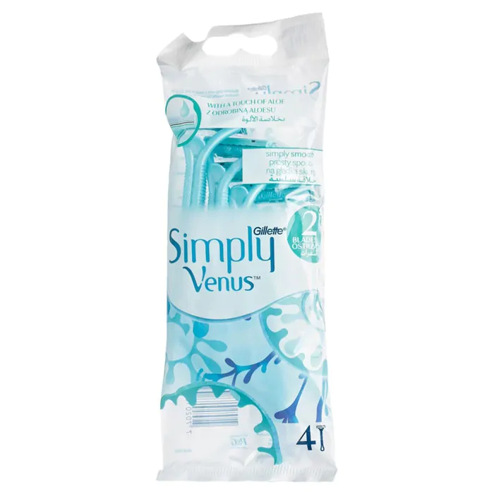 Gillette Simply Venus 2 Disposable 4 Razor For Women - Carnesia