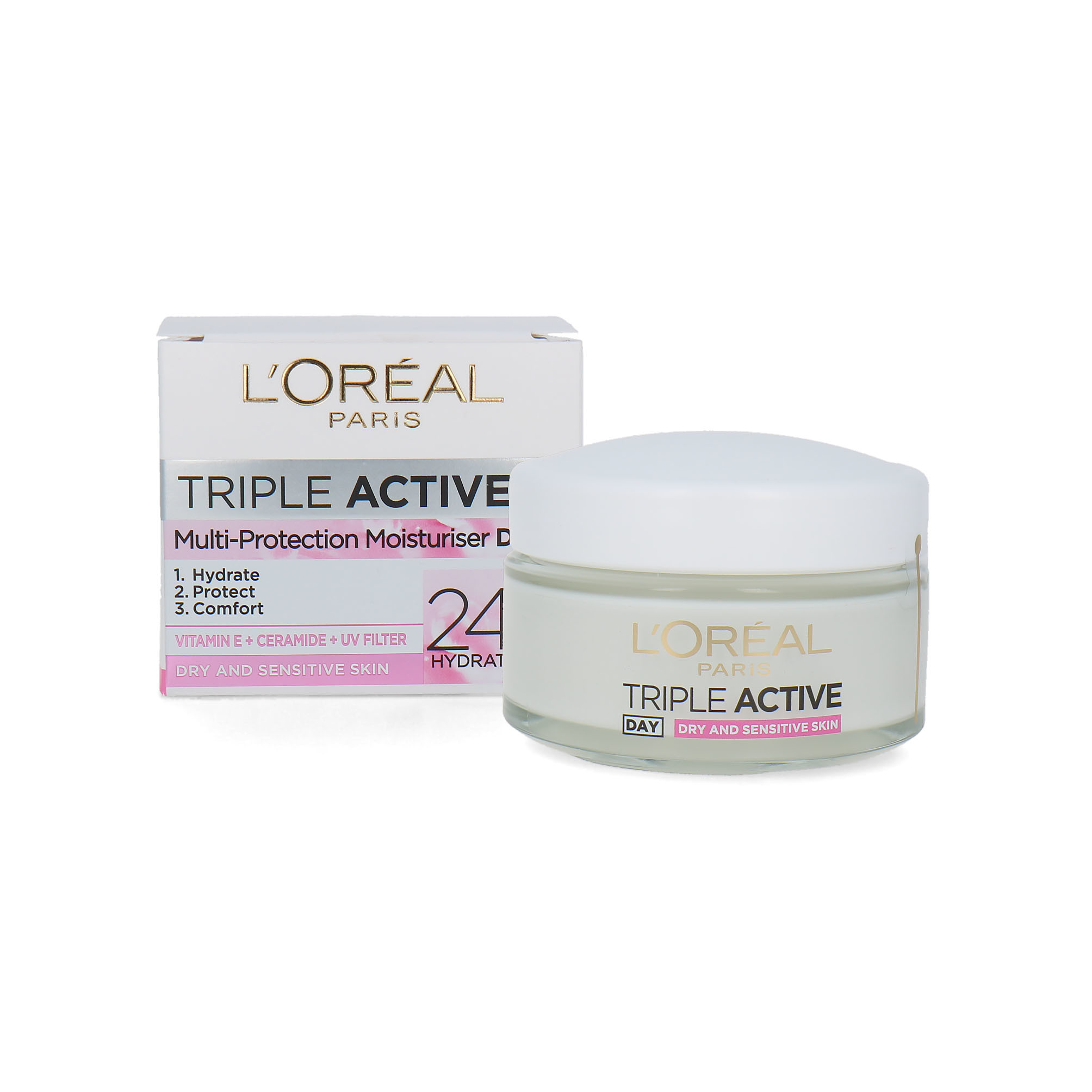 L'OREAL Triple Active Multi Protection Day Moisturiser 50 Ml - Carnesia
