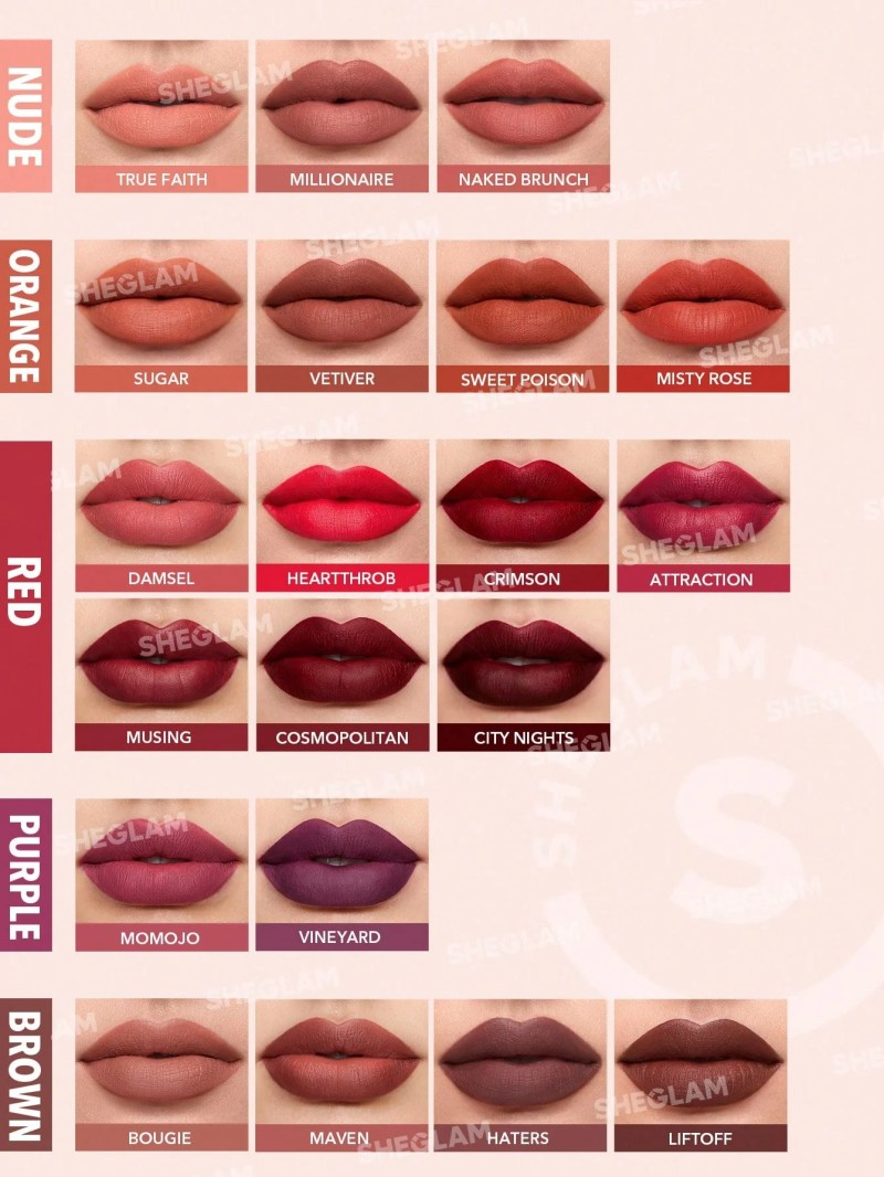 Sheglam Matte Allure Liquid lipstick Sweet poison - Carnesia