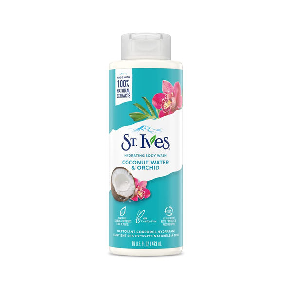ST.Ives Hydrating Bodywash coconut water and orchid 473ml - Carnesia