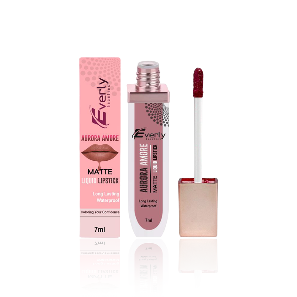 Everly Beauties Aurora Matte Liquid Lipstick - Pink Mirage - Carnesia